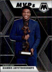 2019-20 panini mosaic #297 giannis antetokounmpo milwaukee bucks mvp basketball card