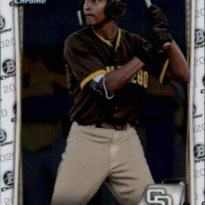 2020 Bowman Chrome Prospects #BCP-62 CJ Abrams RC Rookie San Diego Padres MLB Baseball Trading Card