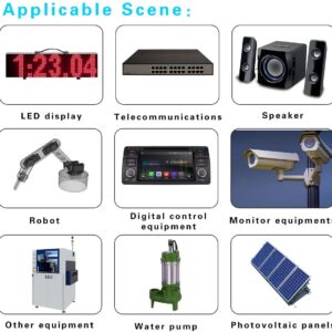 LEDMO 48V Step Down to DC 12V 20A 240W DC/DC Converter Regulator Reducer for Golf Cart Scooters Bicycles Club Car