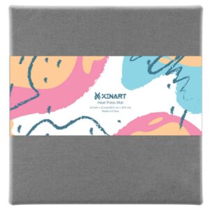 xinart heat press mat for cricut easypress(12x12 inch) cricket double-sided ironing mat for craft vinyl ironing insulation transfer heating mats for easypress 2