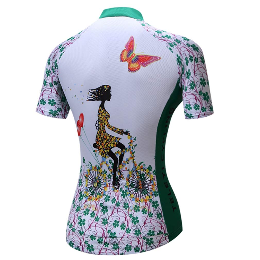 Women's Cycling Jersey Riding Bicycle Clothing Bike Wear Clothes Short Sleeve Shirts