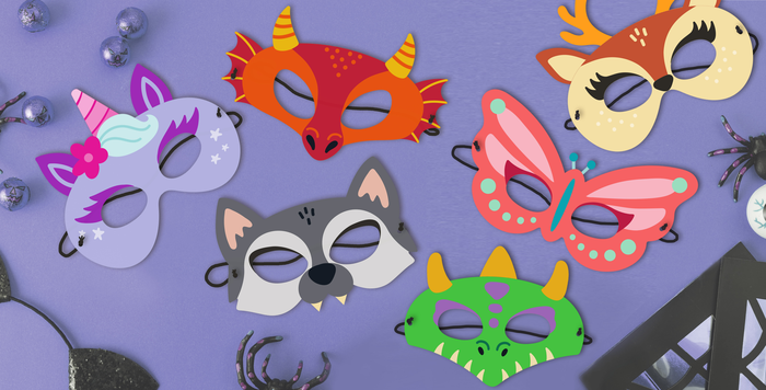 Printable Magical Creatures Mask Kit