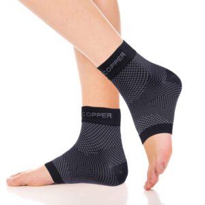 thx4copper ankle brace(pair)-great foot care compression support for injury recovery, ankle pain relief, swelling, sprained ankle, achilles, tendonitis, heel spurs-perfect ankle sleeve men&women