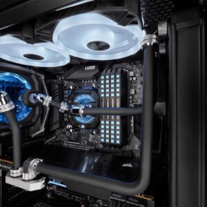 CORSAIR, Hydro X Series, XT Hardline, Satin Black, 12mm, Tubing