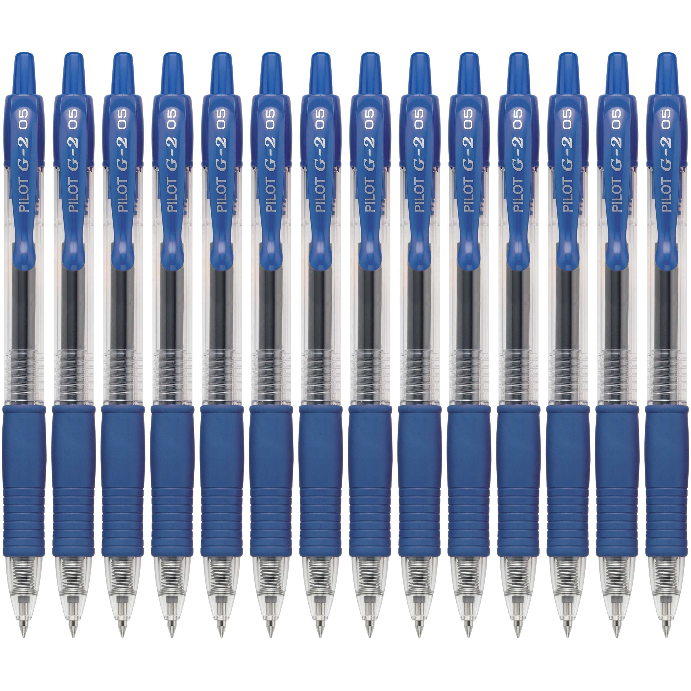 Pilot, G2 Premium Gel Roller Pens, Extra Fine Point 0.5 mm, Pack of 14, Blue