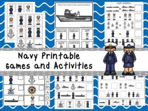 30 printable navy themed games and activities