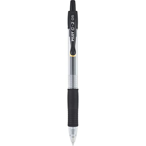 Pilot, G2 Premium Gel Roller Pens, Extra Fine Point 0.5 mm, Pack of 8, Black