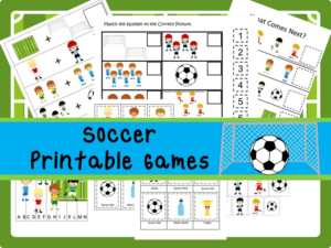 30 printable soccer themed games and activities