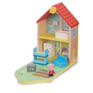 Peppa Pig Wooden Family Home, Sustainable FSC Certified Wooden Toy, Preschool Toy, Imaginative Play, Gift for 2-5 Year Old