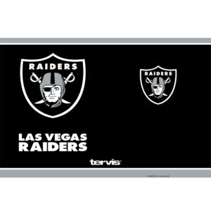 Tervis Triple Walled NFL Las Vegas Raiders Touchdown Insulated Tumbler Cup Keeps Drinks Cold & Hot, 30oz, Stainless Steel