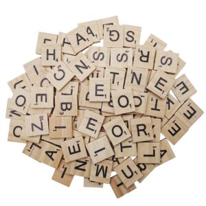 1000pcs wooden scrabble tiles, scrabble letters for crafts - making alphabet coasters and scrabble crossword game