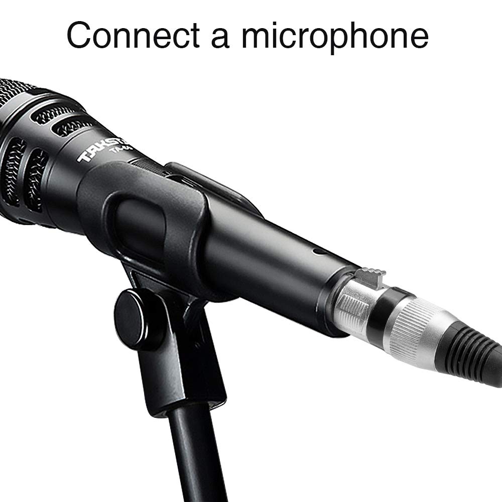 Disino XLR Splitter Cable, 3 Pin Dual XLR Female to Male XLR Patch Y Cable Balanced Microphone Cord Audio Adaptor (1 Male to 2 Female) - 1.5 Feet