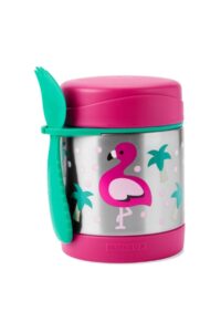 skip hop insulated baby food jar, zoo, flamingo