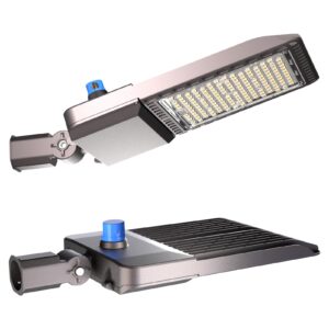 2pack 200w led parking lot lighting 35000lm 5000k led pole lights outdoor with dusk to dawn, led parking lot lights outdoor pole mount-𝟳𝗬𝗿𝘀 𝗪𝗮𝗿𝗿𝗮𝗻𝘁𝘆(coverage: 55~75ft at height:25~35ft)