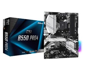 asrock b550 pro4 supports 3rd gen amd am4 ryzen™ / future amd ryzen™ processors motherboard