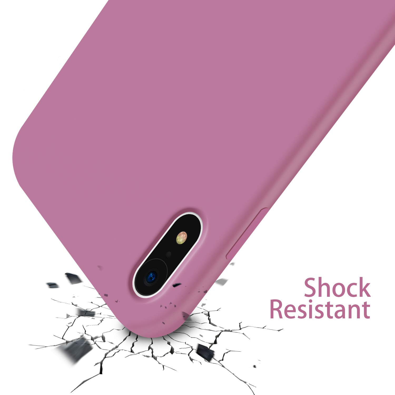 OTOFLY Compatible with iPhone XR Case 6.1 inch,[Silky and Soft Touch Series] Premium Soft Liquid Silicone Rubber Full-Body Protective Bumper Case for iPhone XR (Lilac Purple)