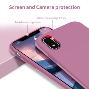 OTOFLY Compatible with iPhone XR Case 6.1 inch,[Silky and Soft Touch Series] Premium Soft Liquid Silicone Rubber Full-Body Protective Bumper Case for iPhone XR (Lilac Purple)