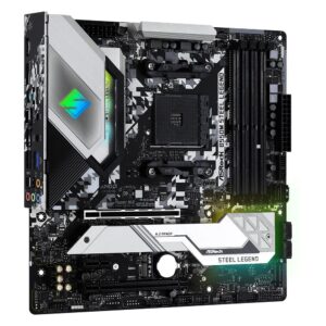 ASRock B550M Steel Legend Supports 3rd Gen AMD AM4 Ryzen™ / Future AMD Ryzen™ Processors Motherboard