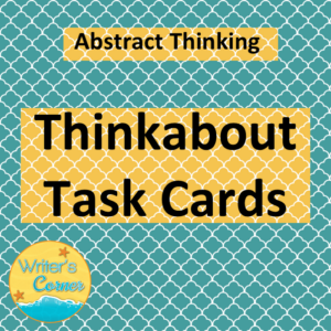 digital task cards, higher level thinking skills, writing fluency, sub plan