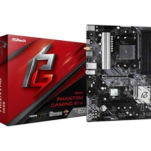 ASRock B550 Phantom Gaming 4 AC Supports 3rd Gen AMD AM4 Ryzen™ / Future AMD Ryzen™ Processors Motherboard