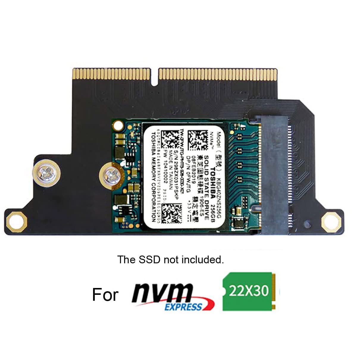 Cablecc M.2 NGFF M-Key NVME SSD Convert Card fit for Pro 2016 2017 13" A1708 A1707 A1706