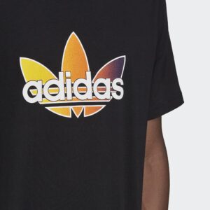 adidas Originals Men's Sport Foundation Graphic T Shirt, Black/Multicolor, Small