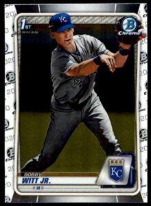 2020 bowman chrome prospects #bcp-25 bobby witt jr. kansas city royals baseball card