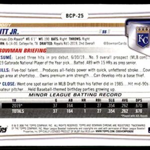 2020 Bowman Chrome Prospects #BCP-25 Bobby Witt Jr. Kansas City Royals Baseball Card