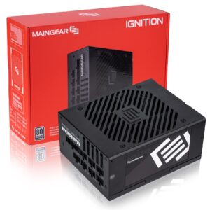 maingear ignition fully modular power supply pc, 1000w, 80 plus platinum certified, sli crossfire ready, fsp1000-50ajb, 10 year warrenty