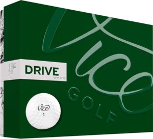 vice drive golf balls (white)