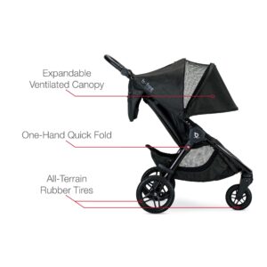 Britax B-Free Premium Stroller, Black Shimmer - Includes Adapters for Britax, Maxi Cosi, Cybex and Nuna Car Seats