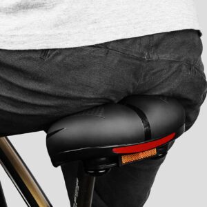 Feluz Bike Saddle, Comfortable Bicycle Seat Saddle for Mountain Road BMX Bikes, Cycling Accessories