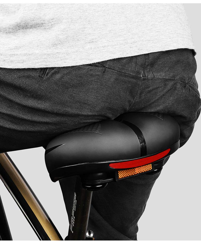 Feluz Bike Saddle, Comfortable Bicycle Seat Saddle for Mountain Road BMX Bikes, Cycling Accessories