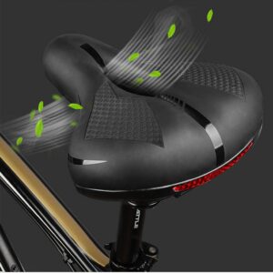 Feluz Bike Saddle, Comfortable Bicycle Seat Saddle for Mountain Road BMX Bikes, Cycling Accessories