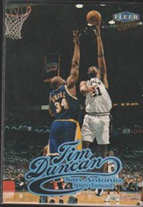 1998-99 ultra tim duncan spurs basketball card #55