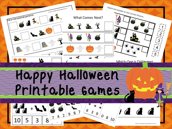 30 Printable Happy Halloween Games and Activities