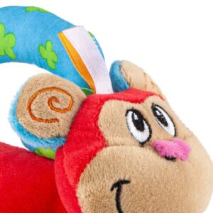 Nuby Floppers Plush Teether, Monkey