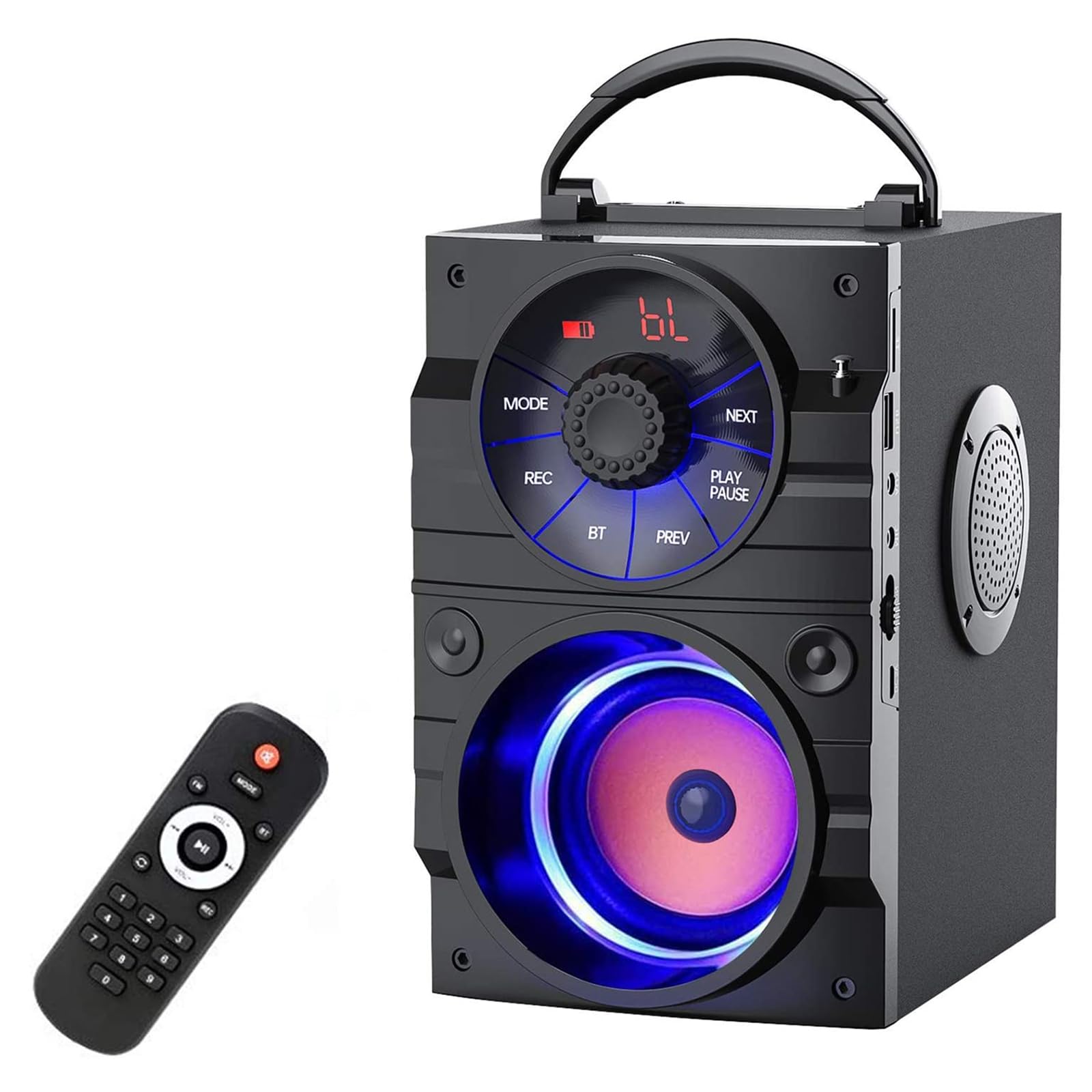 E I F E R Bluetooth Speakers Bluetooth Wireless Blue Tooth Speaker Subwoofer Loud Portable Bocinas with Remote Control & FM Radio, U-Disk/TF Card/AUX Input Player TWS Pairing Home Party B12