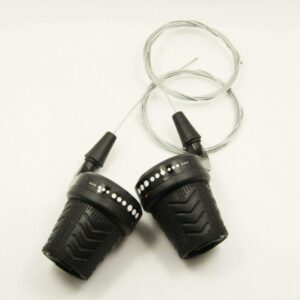 Bike Bicycle Shifters 3 x 5 6 7 Speed Shifters Set Twist Grip Gear Shifters