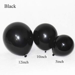 Black Balloons 5 inch 50pcs Latex Party Balloons Graduation Helium Balloons Black Birthday Balloon