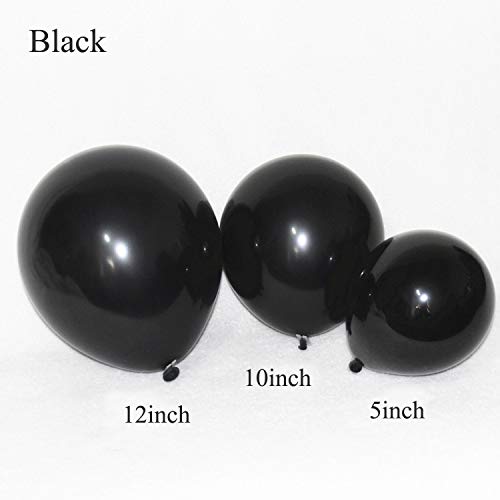 Black Balloons 5 inch 50pcs Latex Party Balloons Graduation Helium Balloons Black Birthday Balloon