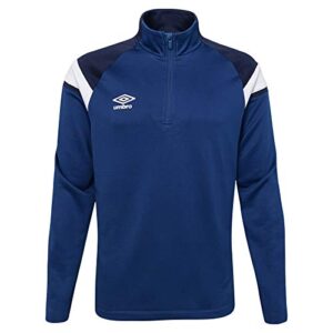 umbro 1/4 zip top, navy, youth large