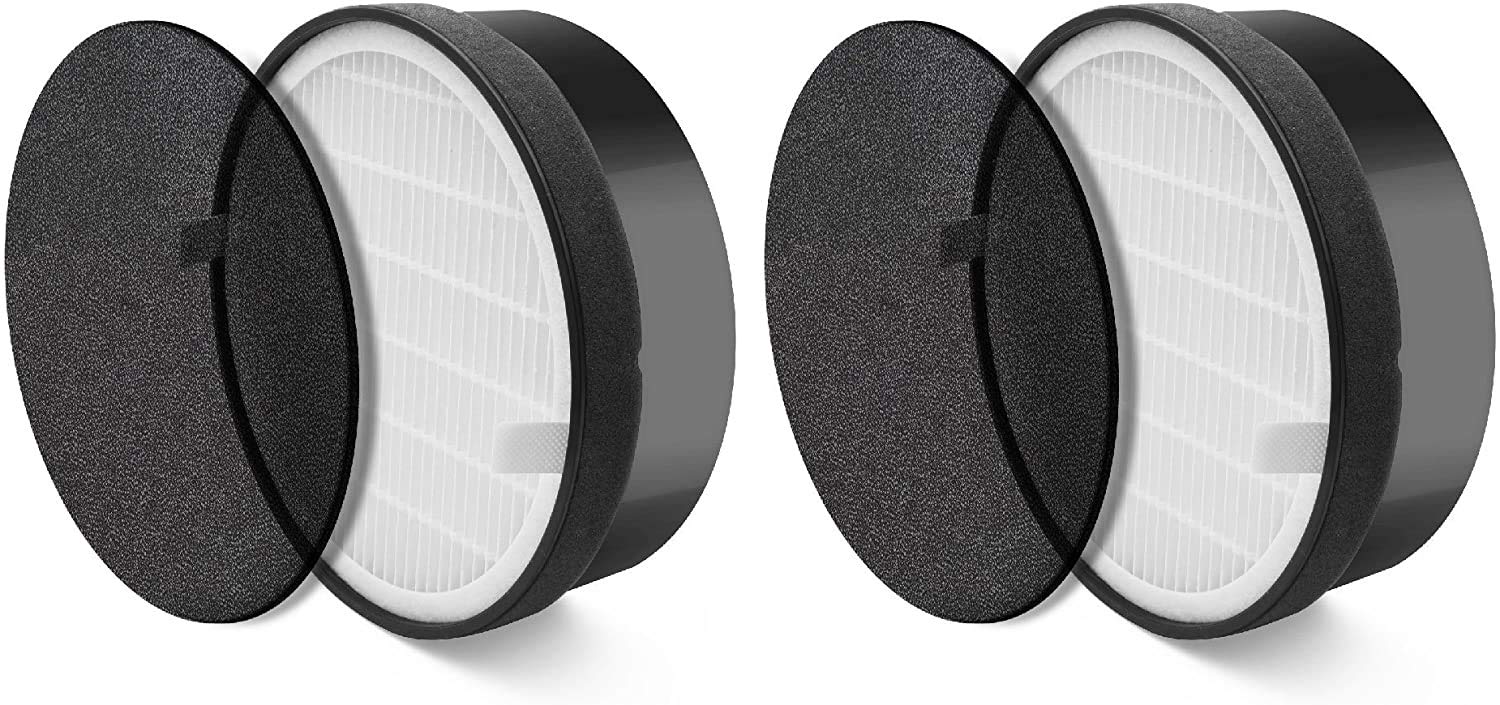 Nispira 3-in-1 Air Filter Replacement Compatible with Vornado Air Purifier CYLO50, CYLO51, and QUBE50, Compared to Part MD1-0039, 2 Filters