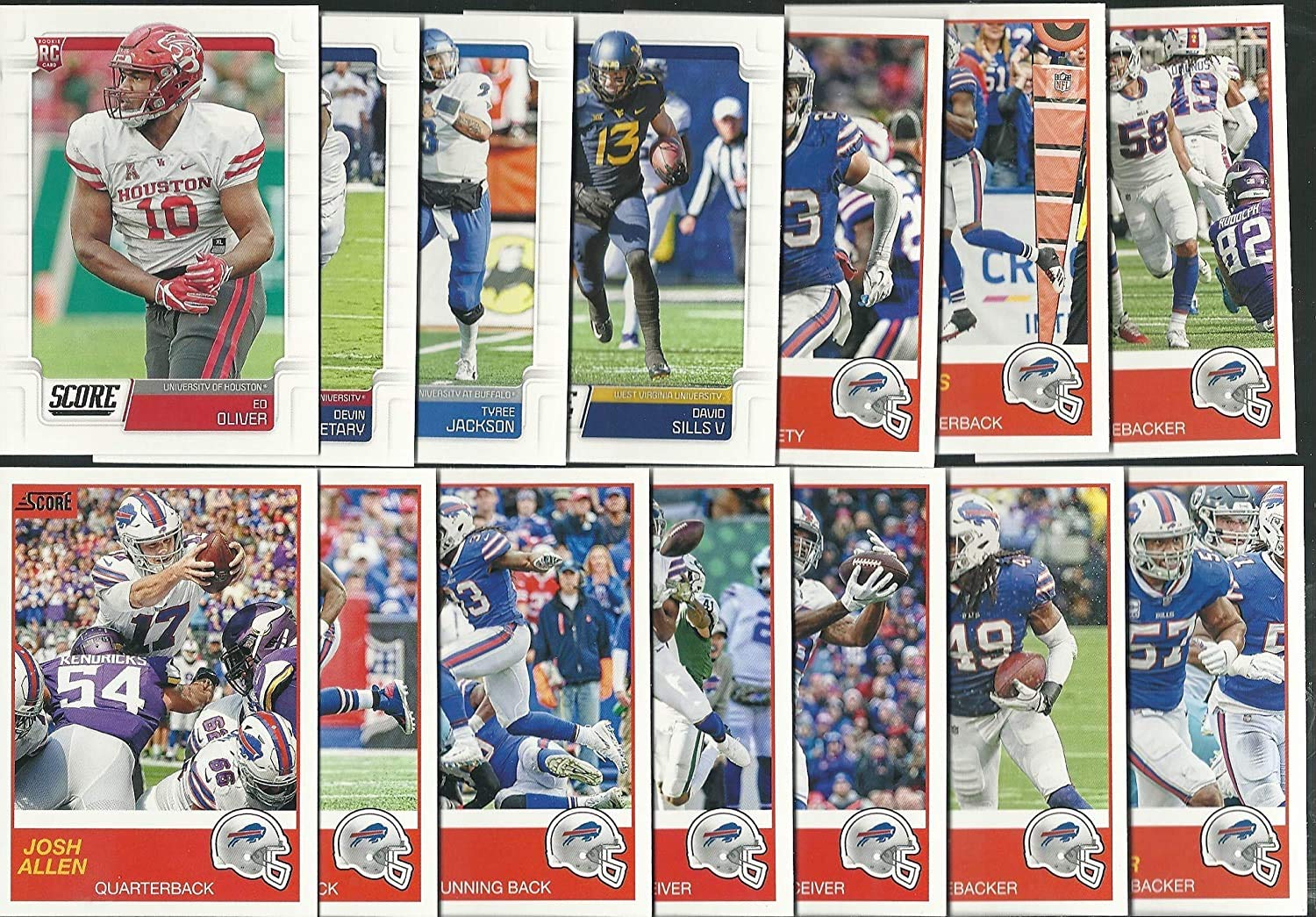 2019, 2020 Panini Score Football Buffalo Bills 2 Team Set Lot Gift Pack 29 Cards W/Drafted Rookies