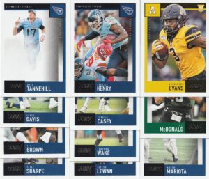 2020 panini score football tennessee titans team set 11 cards w/rookies