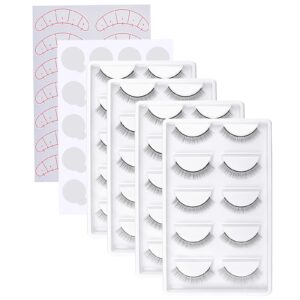 fenshine 20 paris practice eyelashes for lash extensions supplies,training lashes self-adhesive practice lashes for training eyelash extension makeup beginners…