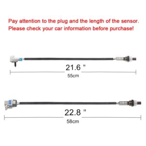 JDMON Compatible with O2 Sensor Oxygen Sensor Chevrolet GMC Cadillac Avalanche Silverado 1500/Tahoe/Sierra 1500/Yukon Upstream& Downstream Escalade 6.2L Replaces 213-4229,12609457,12611165,Set of 4