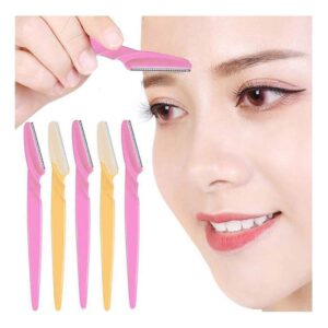 eyebrow trimmer 10pcs portable eyebrow razor shaver shaper facial hair remover cutter scissors eyebrow shaping tool face makeup