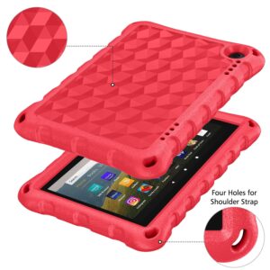 Fire HD 8 Tablet Case, Amazon Fire Tablet 8 Case((Latest 12th/10th Generation, 2022/2020 Release),Auorld Light-Weight Shockproof Protective Kids Cover for All New Amazon Fire HD 8/8 Plus Tablet-Rose