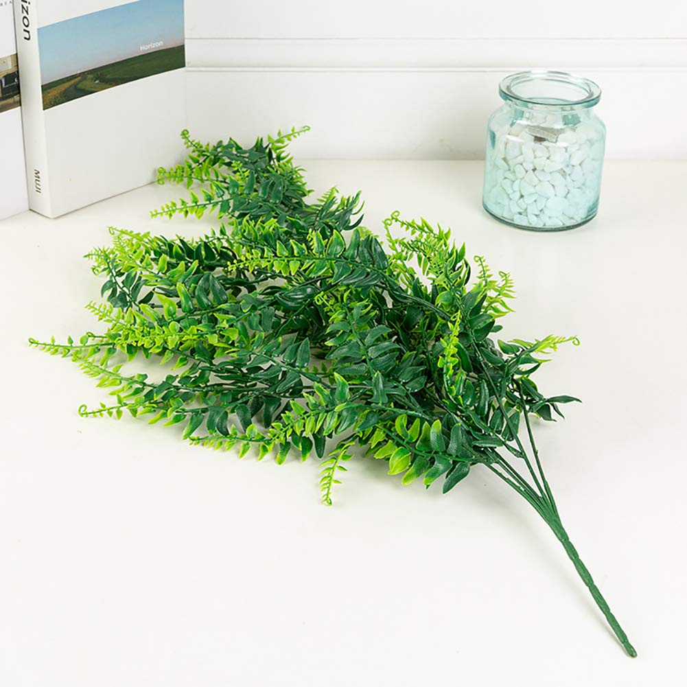 YYaaloa Fake Plants Artificial Hanging Plants 2-Pack 31.5Inch Boston Fern Fake Leaves Greeny Chain Wall Home Room Garden Wedding Garland Outside Decoration Patio Decor (2-Pack Boston Fern)